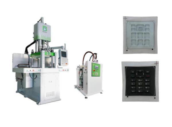 Quality Liquid Silicone Rubber Mobile Phone Waterproof Button Silicone Over Molding Machine for sale