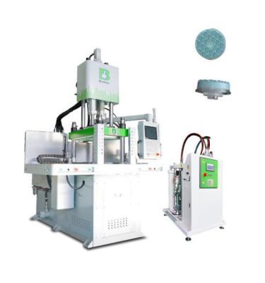 China Vertical Liquid Silicone Facial Brush Soft Bristle LSR Injection Molding Machine for sale