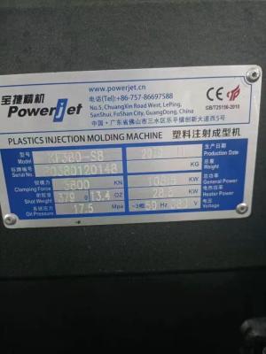 China máquina Powerjet de alta velocidad KF380-S8 del moldeo por inyección de la segundo mano de los 5.63x1.58x2.06m en venta