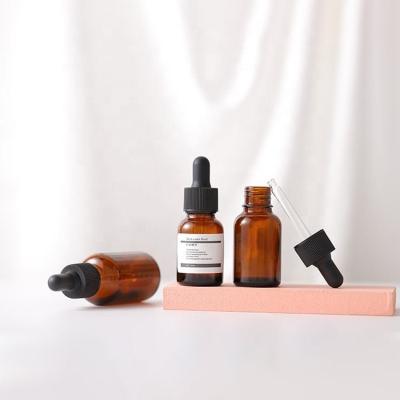 China 10ml 15ml 20ml 30ml Glass Amber Essential Oil Dropper Bottles For Serum Bottle for sale