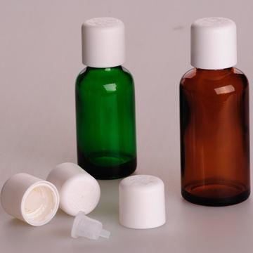 China 20ml 50ml Essential Oil Bottles Amber Glass Dropper Bottles With Plastic Cap for sale