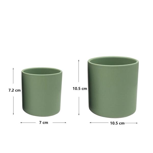 Quality Nordic Cylinder Candle Jars Matte Color Empty Ceramic Candle Vessel Candle Jars for sale