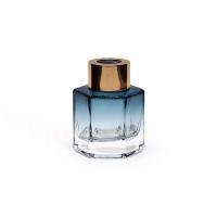 China Hexagon Shape Small Reed Diffuser Bottles Home Decorative Diffuser Bottles 50ml for sale