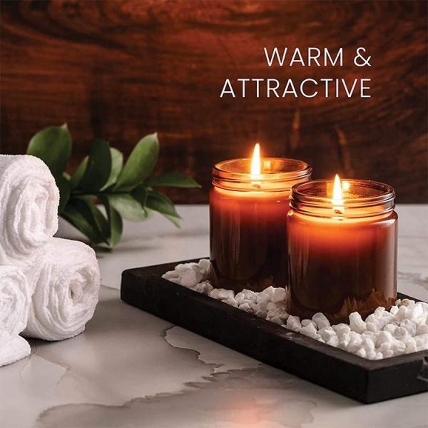 Quality 100ml 250ml Scented Candle Jar Empty Round Luxury Candle Glass Container for sale