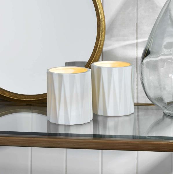 Quality ODM OEM Scented Candle Jar Fancy Elegant Gloss White Ceramic Candle Jar for sale