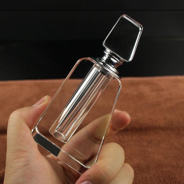 Quality Custom Clear Crystal Perfume Bottles 3ml 6ml 12ml Crystal Attar Bottle For for sale