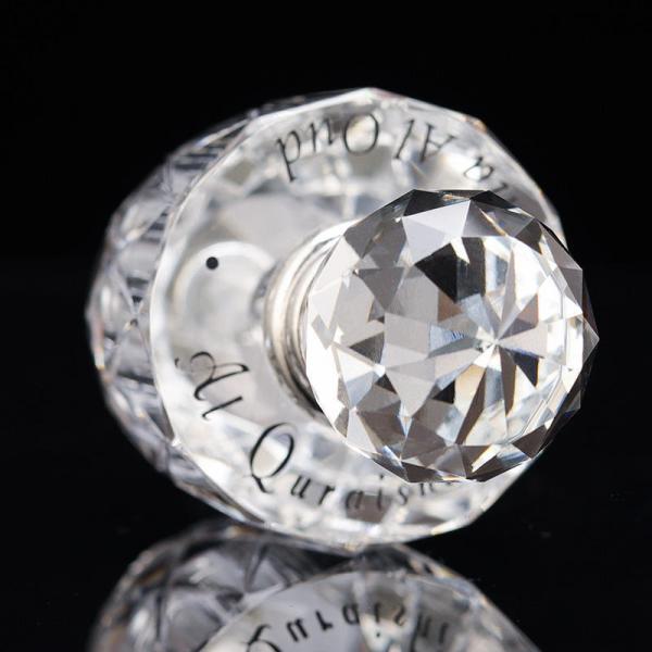Quality Professional Luxury Faceted Glass Crystal Perfume Bottle For Wedding Favors for sale