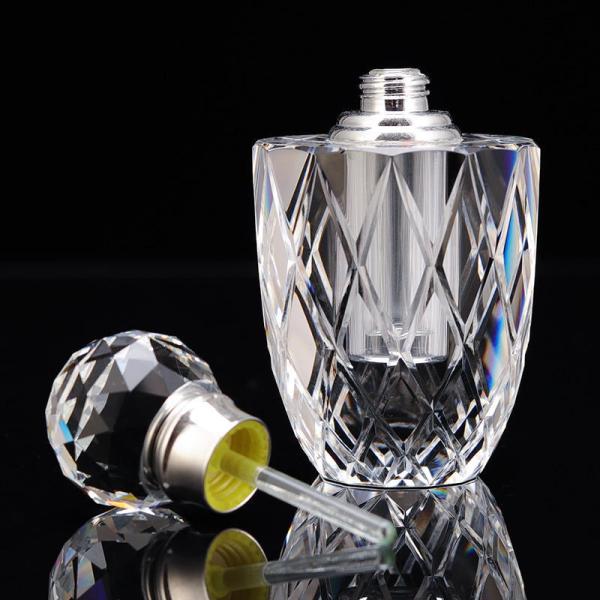 Quality Professional Luxury Faceted Glass Crystal Perfume Bottle For Wedding Favors for sale