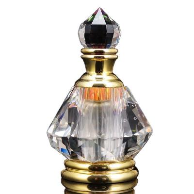China Floral Crystal Perfume Bottle Wedding Gift 82X50X50MM for sale