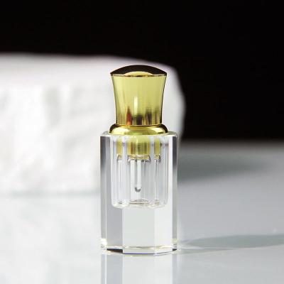 China Crystal Glass Arabic Essential Oil Perfume Bottle Glass Stick Attar Bottles Wholesale for sale