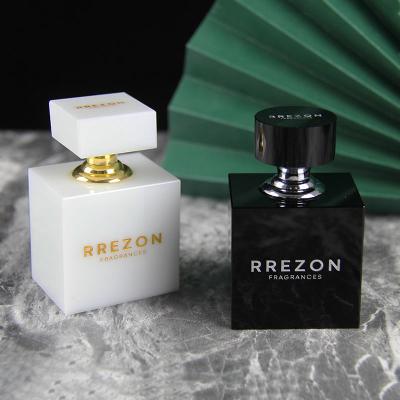 China K9 Crystal 6ml Perfume Bottle Black White Custom Engraving for sale