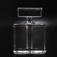 China 1ml Square Crystal Perfume Bottle with Screw Cap for sale
