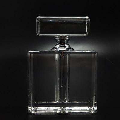 China 1ml Square Crystal Perfume Bottle with Screw Cap for sale