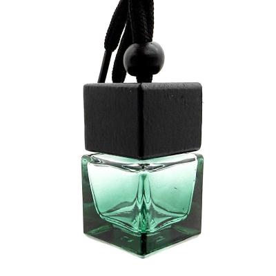 China 8ml Square Car Perfume Aromatherapy Essential Oil Diffuser Vent Perfumes Bottles for sale