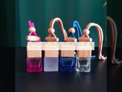 8 ml 10 ml 12 ml Frosted Car Diffuser Parfümflasche Runder / Quadrat mit String