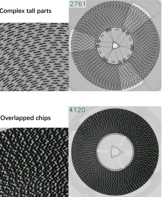 Close-up sample image of X-ray counter display
