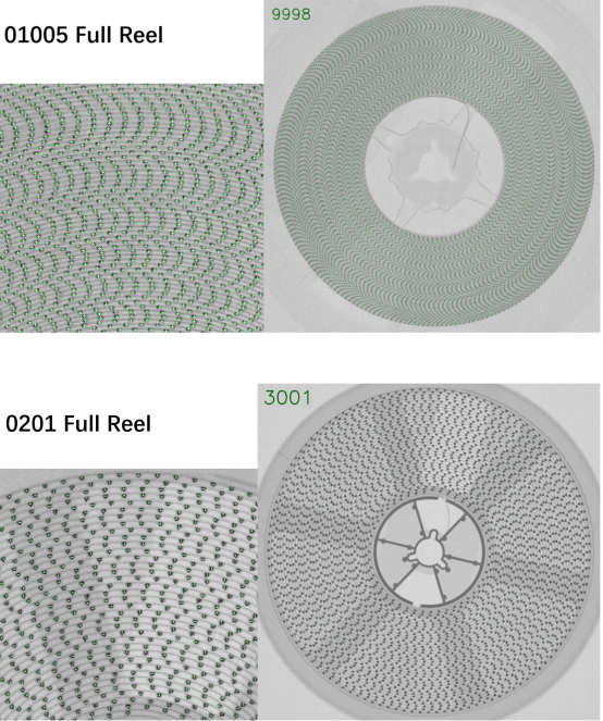 Sample X-ray image of components