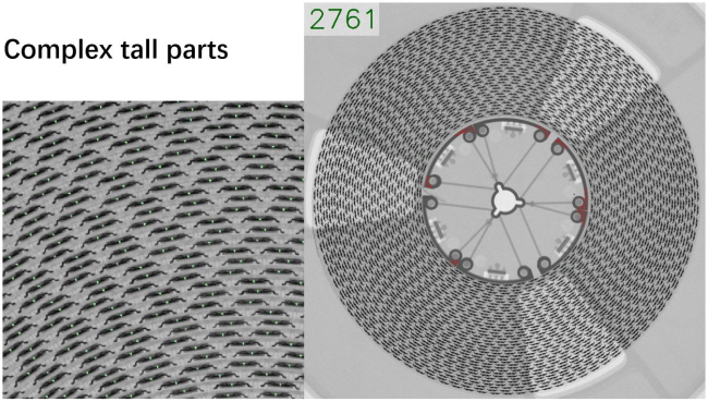 Example of counted components display