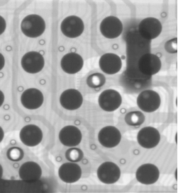 BGA solder voids inspection sample