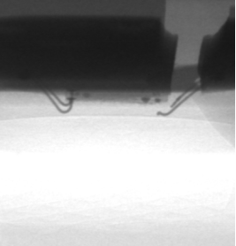 LED gold wire crack inspection sample