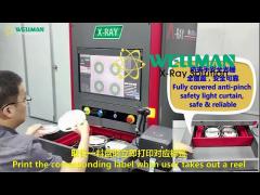 80kv closed type x ray counter with super definition fpd ultrafast counting