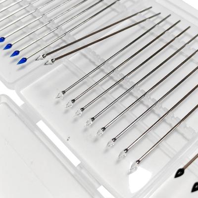 China Translucent ESD Stainless Steel Rod Pointed Head Gel Sticky Swab Silicone for sale