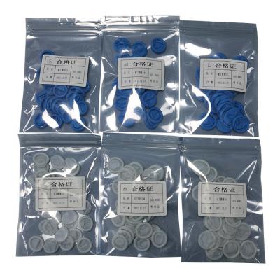 Cina Lettini per dita monouso in nitrile per camere bianche blu bianco in vendita