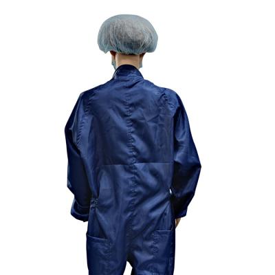 Cina tuta lavabile statica blu scuro impermeabile della banda anti ESD di 5mm senza cappuccio in vendita