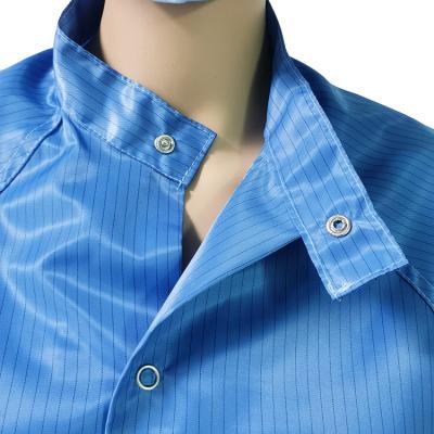 China Royal Blue ESD Anti Static Jacket Knit Cuff For Microelectronics Industry for sale
