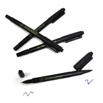 China Black Red Blue Ink Cleanroom Office Stationery Marking Pen ESD Antistatic Refillable Marker Pen for sale