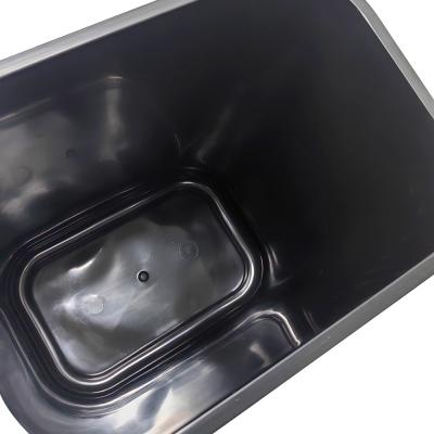 China 35L PP Plastic Square Antistatic Waste Bin ESD Electrostatic Cleanroom Tool Box Trash Can for sale