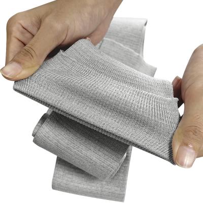 China 90% Polyester 10% Carbon Fiber Tubular ESD Antistatic Rib Circular Knit Fabric For Cuffs for sale