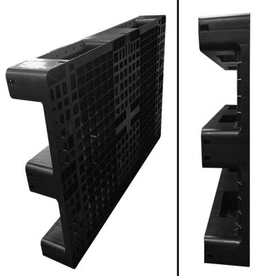 China 1200*800*140mm ESD Stacking Black Plastic Electronic Pallet For Industry for sale