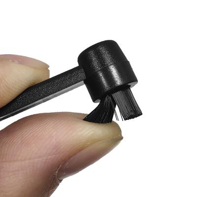 China Record Cleaning Brush Vintage Record Player Dupont Hair Hanging Brush Phonograph Anti-Static Small Round Brush for sale