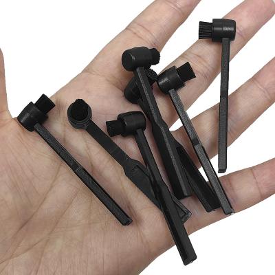 China Record Cleaning Brush Vintage Record Player Dupont Hair Hanging Brush Phonograph Anti-Static Small Round Brush for sale