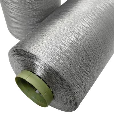 China 150D/2 Grey Conductive Sewing Thread for Anti-static Garment Making Polyester Carbon Fiber Thread Long Conductive Fiber for sale