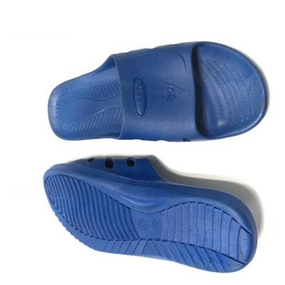 China SPU Anti Static ESD Safety Shoes ESD Slipper 6 Hole Type White W/ESD Logo for sale