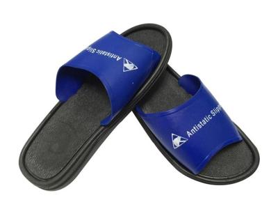 Cina Le scarpe di sicurezza economiche della pantofola lavabile ESD del PVC colorano la sogliola superiore blu di W/Black in vendita