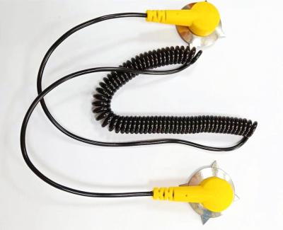 China Table Top Or Floor Mats ESD Wrist Strap Grounding Cord Aligator Clips / Snap Ends for sale
