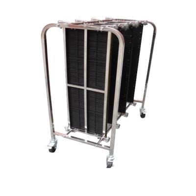 China 304 Stainless Steel ESD PCB Cart ESD Magazine Rack Horiz Hold Panel Rack for sale