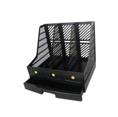 China A4 Size Permanent ESD Safe Magazine File Basket 3 Compartments Drawer Options for sale