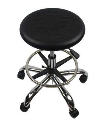 China EPA Sensitive Area ESD Drafting Chair Chinese Knot Pattern Surface Pneumatic Rotatable for sale