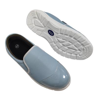 China Cleanroom ESD Antistatische veiligheidsschoen Blauwe stalen teen ademende antistatische schoenen for sale