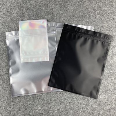 China Matte Self Sealing Bag Solid Color Double-Sided Opaque Sealed Bag Aluminum Foil Plated Packaging Bag for sale
