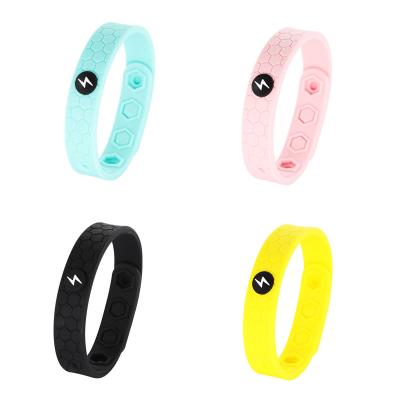 China Adjustable Anti Static Wristband Improve Sleep Silicone Static Strap Balance Energy Waterproof Anti-Static Wrist Strap Anti Static Wrist Strap for sale
