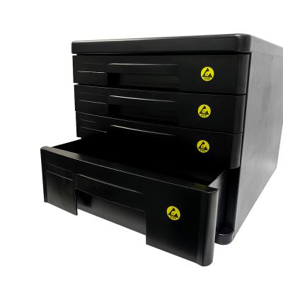 China Anti Static Plastic Drawer Filing Cabinet Desktop Storage Drawer for sale