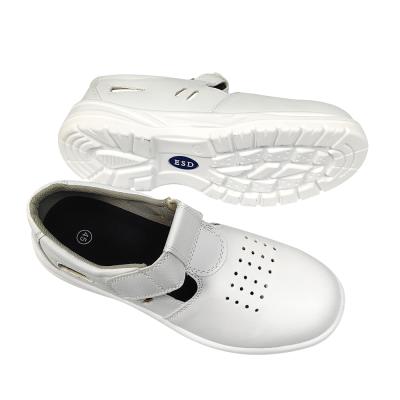 China Antistatic Soft PU Sole Lightweight Esd Safety Shoes Breathable Dustproof Steel Toe for sale