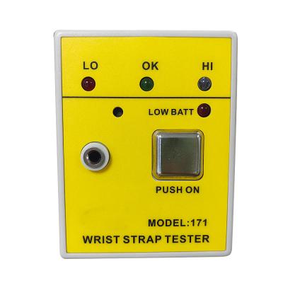 China Cleanroom 171 ESD Anti Static Wrist Strap Tester Yellow for sale