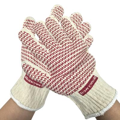 China 250 Degree High Temperature Resistant Flame Retardant Point Adhesive Esd Safe Gloves for sale