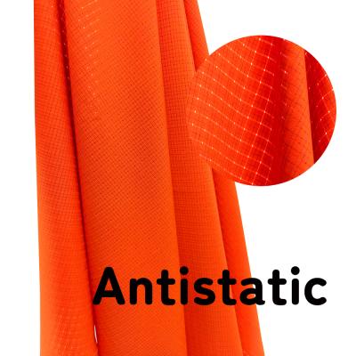 China Antistatic Lightweight 96% Polyester + 4% Carbon Fiber Mesh Fabric For ESD Clothes for sale